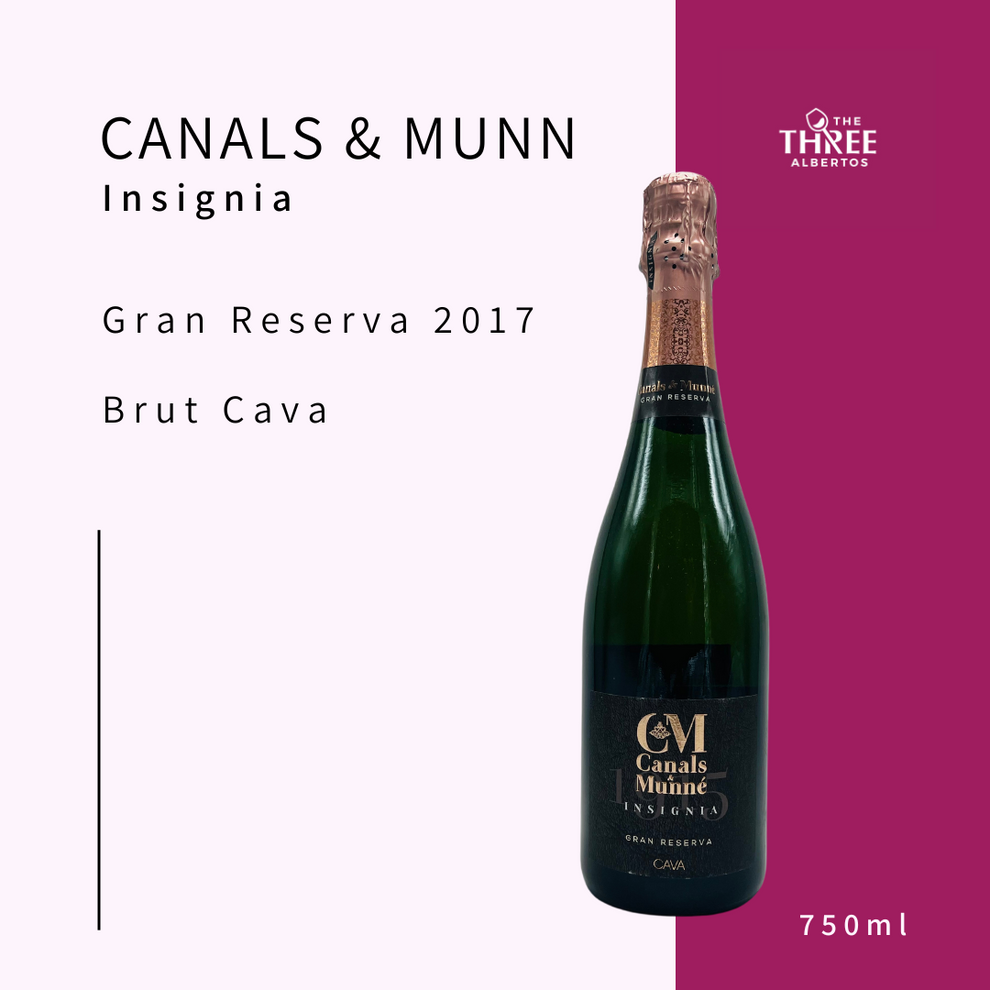 Canals & Munné Insignia Gran Reserva Brut 2017 – The Three Albertos